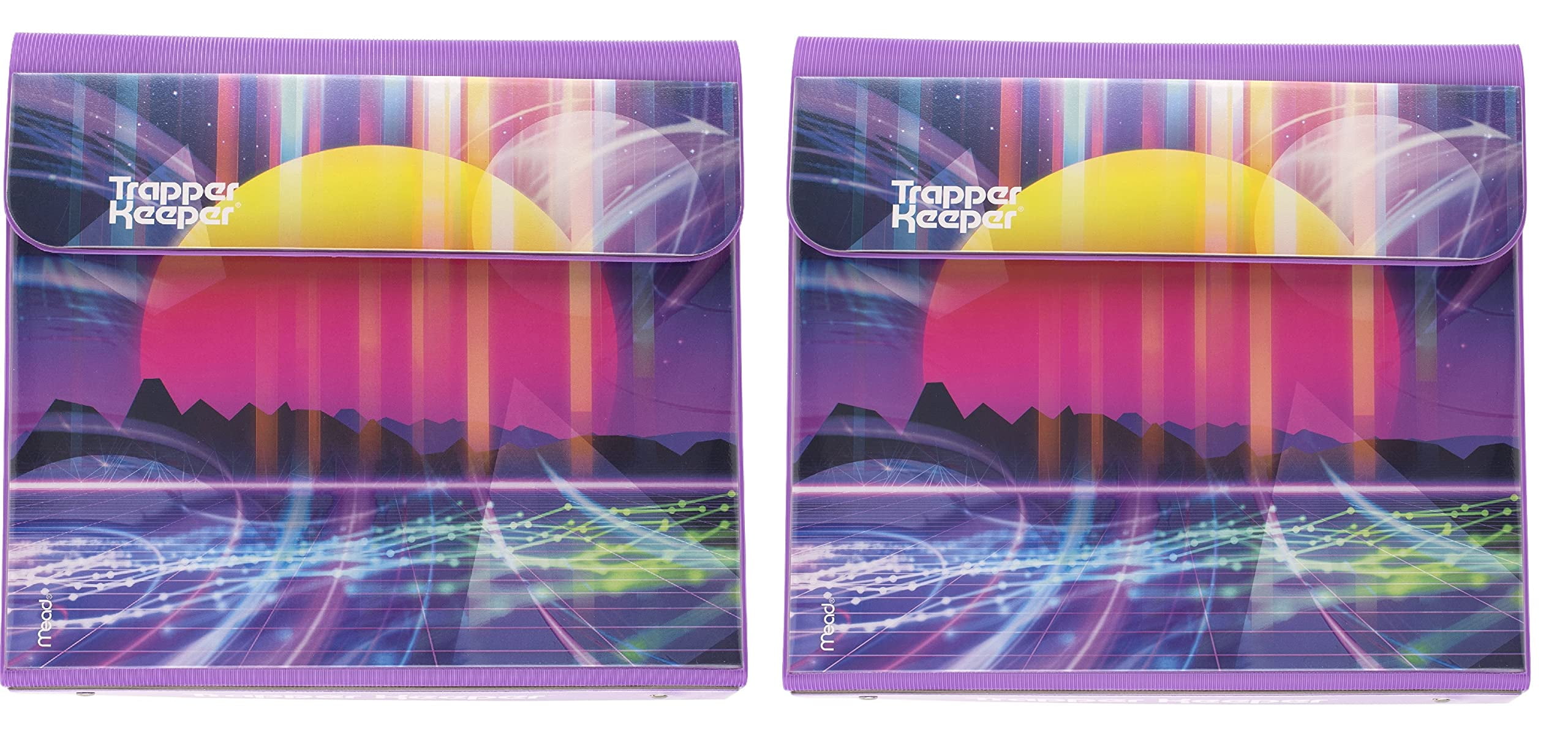 Trapper Keeper 90s Binder 1" by Mead Sunset Retro - Walmart.com