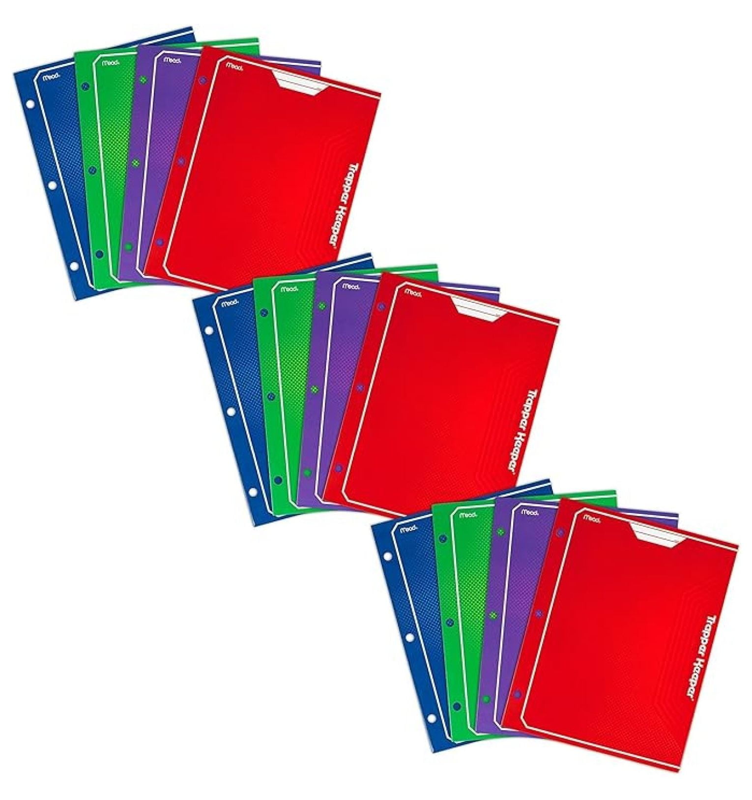 Trapper Keeper Notebook 12 Pack, 2-Pocket Folders - School Supplies for ...