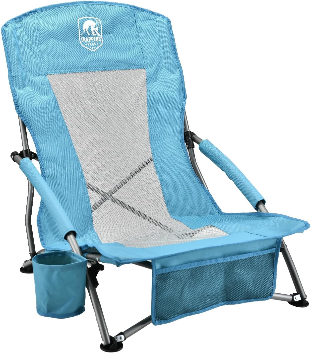 Trapper's Peak Low Profile Folding Beach Chair, 2PK, Mint Green ...