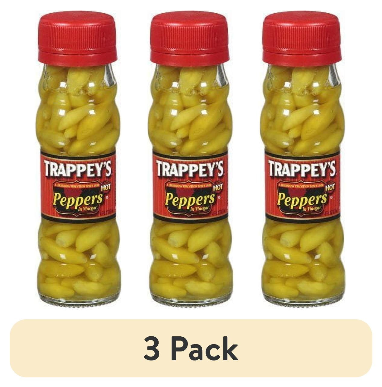 (3 pack) Trappey Peppers In Vinegar Hot Tabasco Peppers 4.5 OZ (Pack of ...