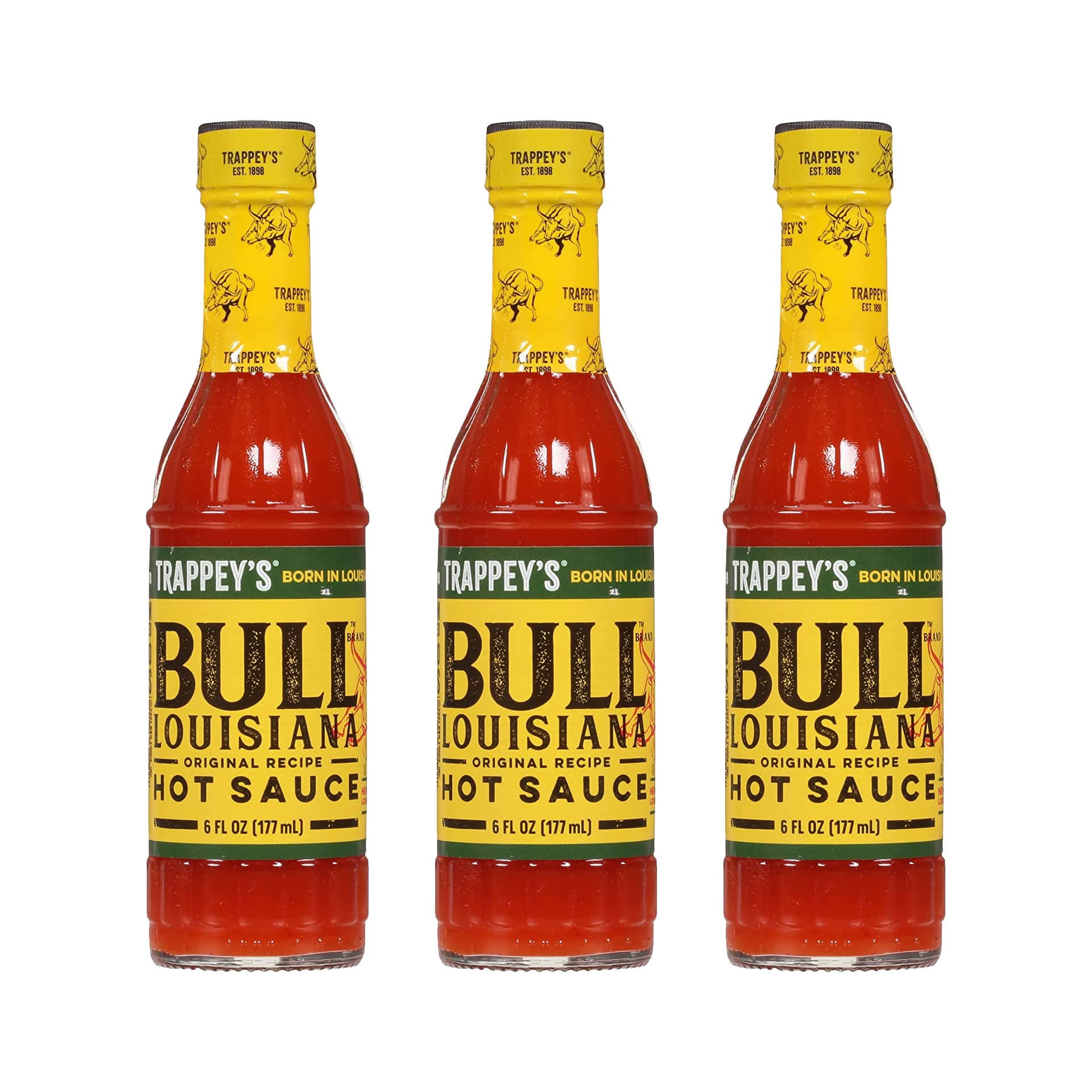 Trappey's Bull Brand Louisiana Hot Sauce, 6 Ounce (Pack of 3) - Walmart.com