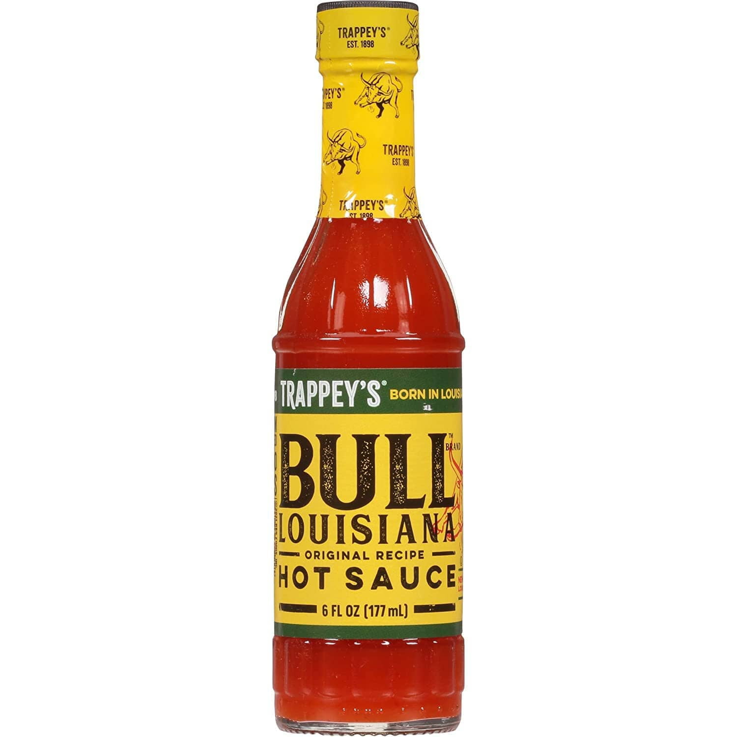 Trappey's Bull Brand Louisiana Original Recipe Hot Sauce, Made from Red ...