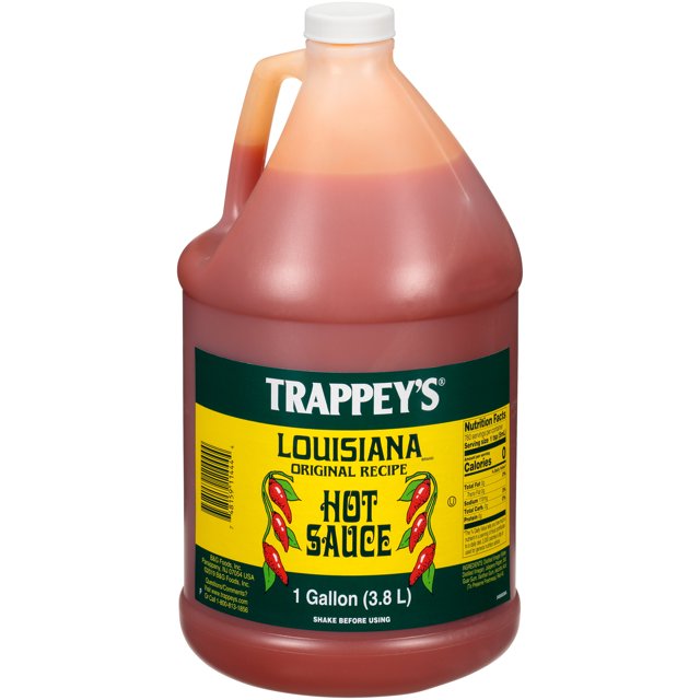 Trappey's Original Louisiana Hot Sauce, Spices Up Any Meal, 1 Gallon ...