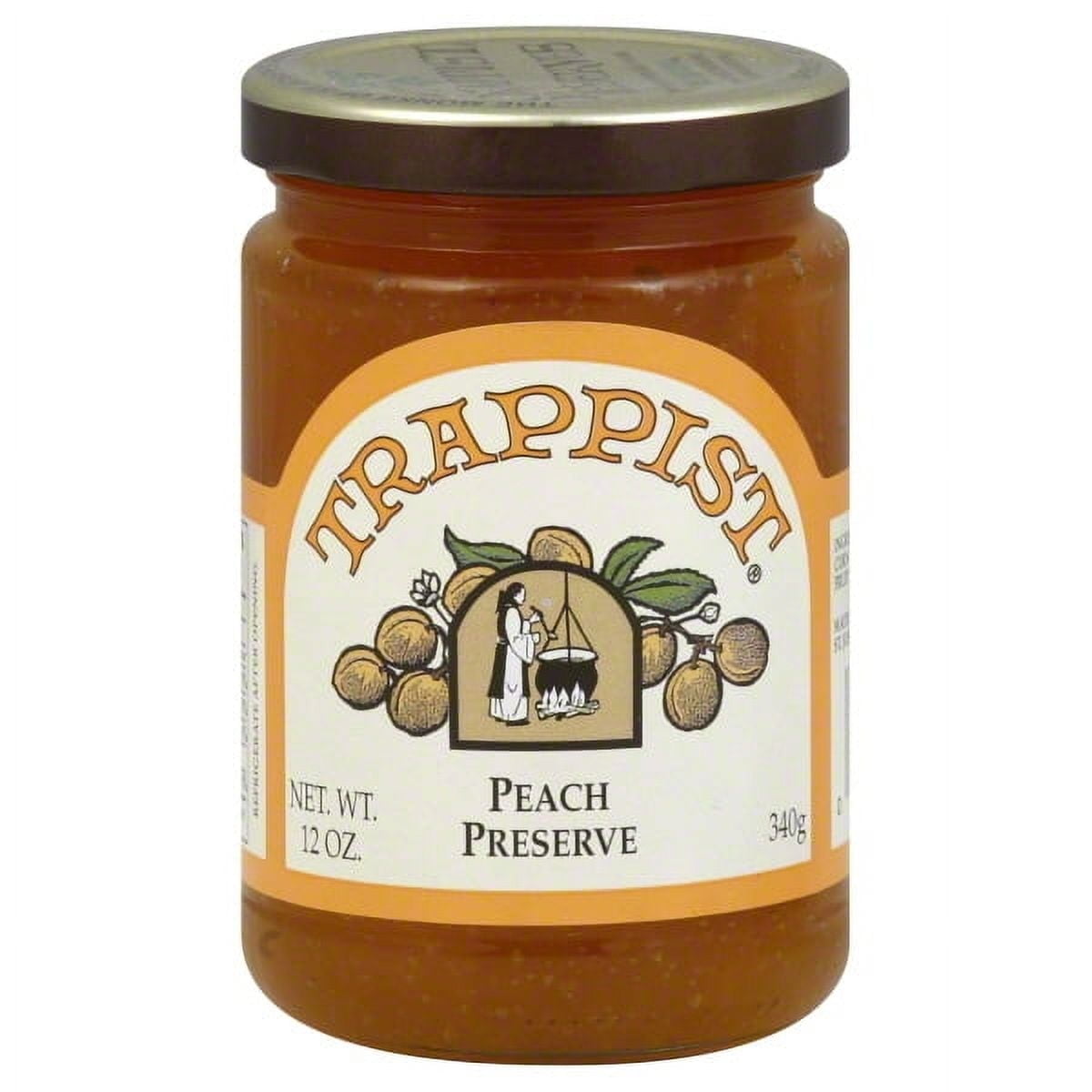 Trappist Peach Preserve Pack of 1 (12oz) - Walmart.com