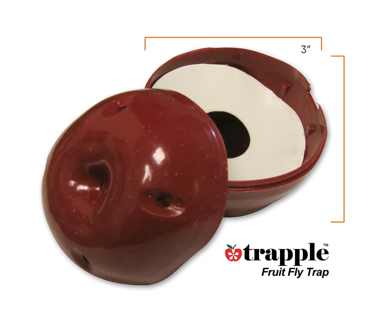 Trapple Fruit Fly Trap - Discreet Fruit Shape, Can be Cleaned & Reused ...