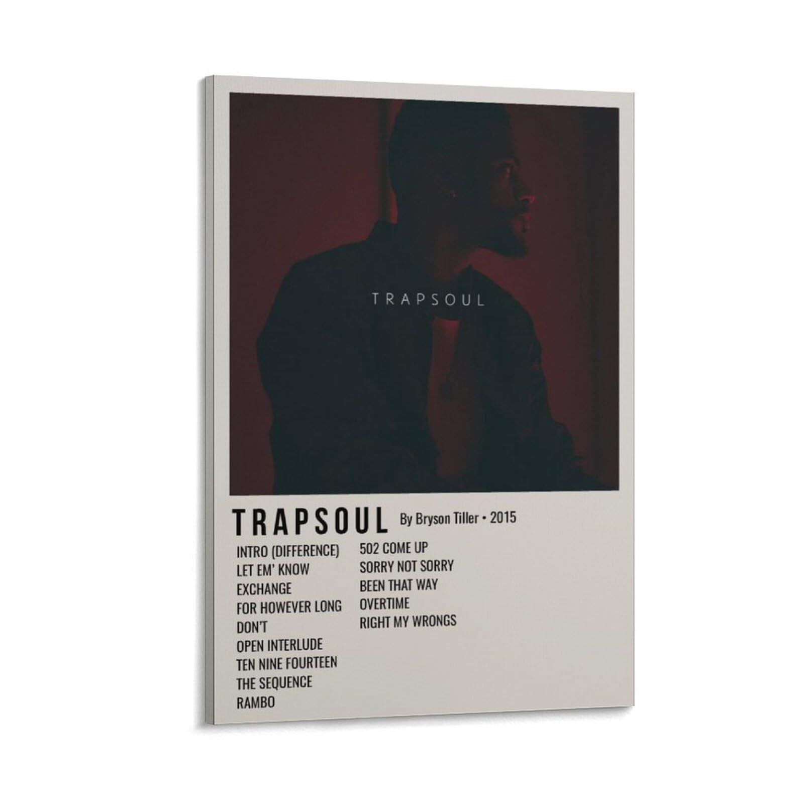 Trapsoul Bryson Tiller Bryson Tiller Canvas Poster Bedroom Decoration ...