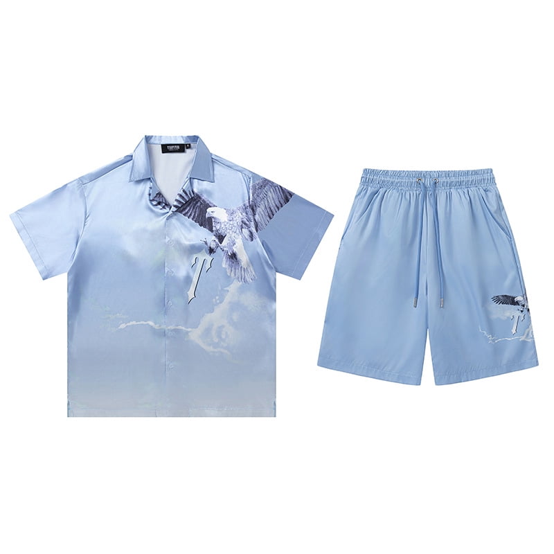 Trapstar Blue Thread Black Tiger Head Towel Embroidered With Velvet ...