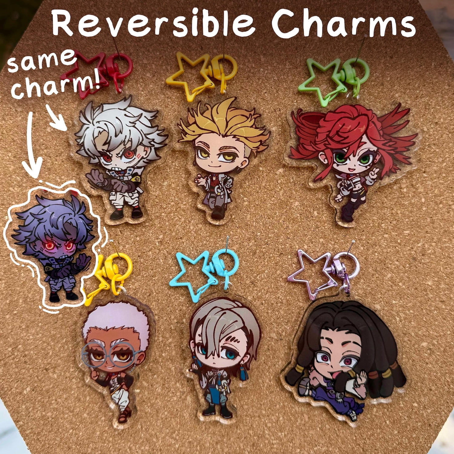 Trash Anime Charms (1 keychain) - Walmart.com
