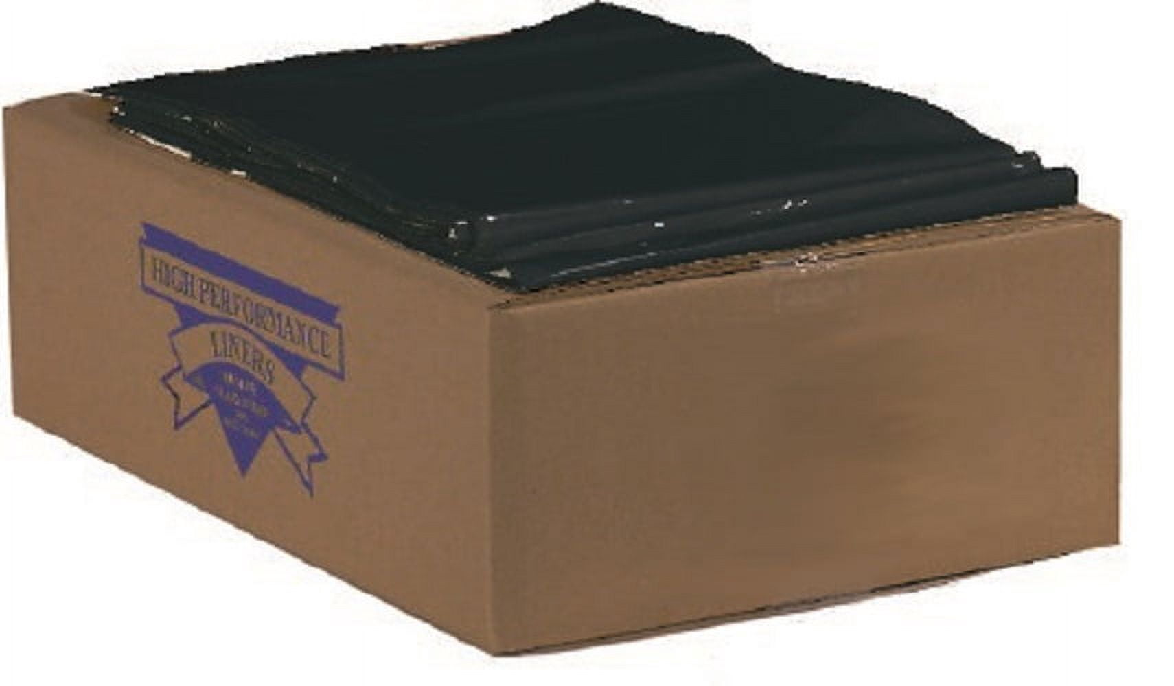 Trash Bag Black, 15 gallon, 24 x 32In, Light Duty, 0.35 mil - 1000 ...