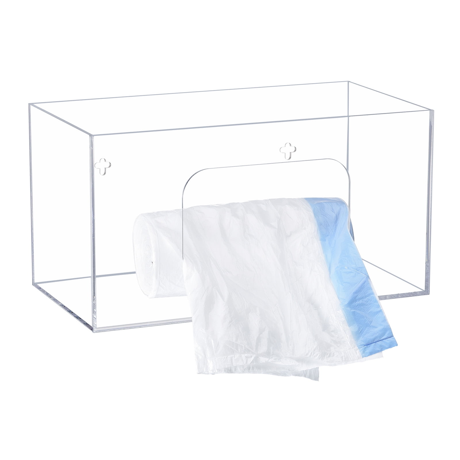 Trash Bag Dispenser Roll Holder, Wall Mount Acrylic Garbage Bag ...