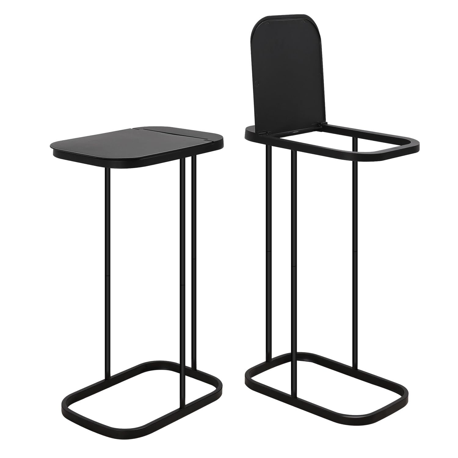 Trash Bag Holder, 13 Gallon Durable Metal Waste Bin, 2 Pack Portable ...