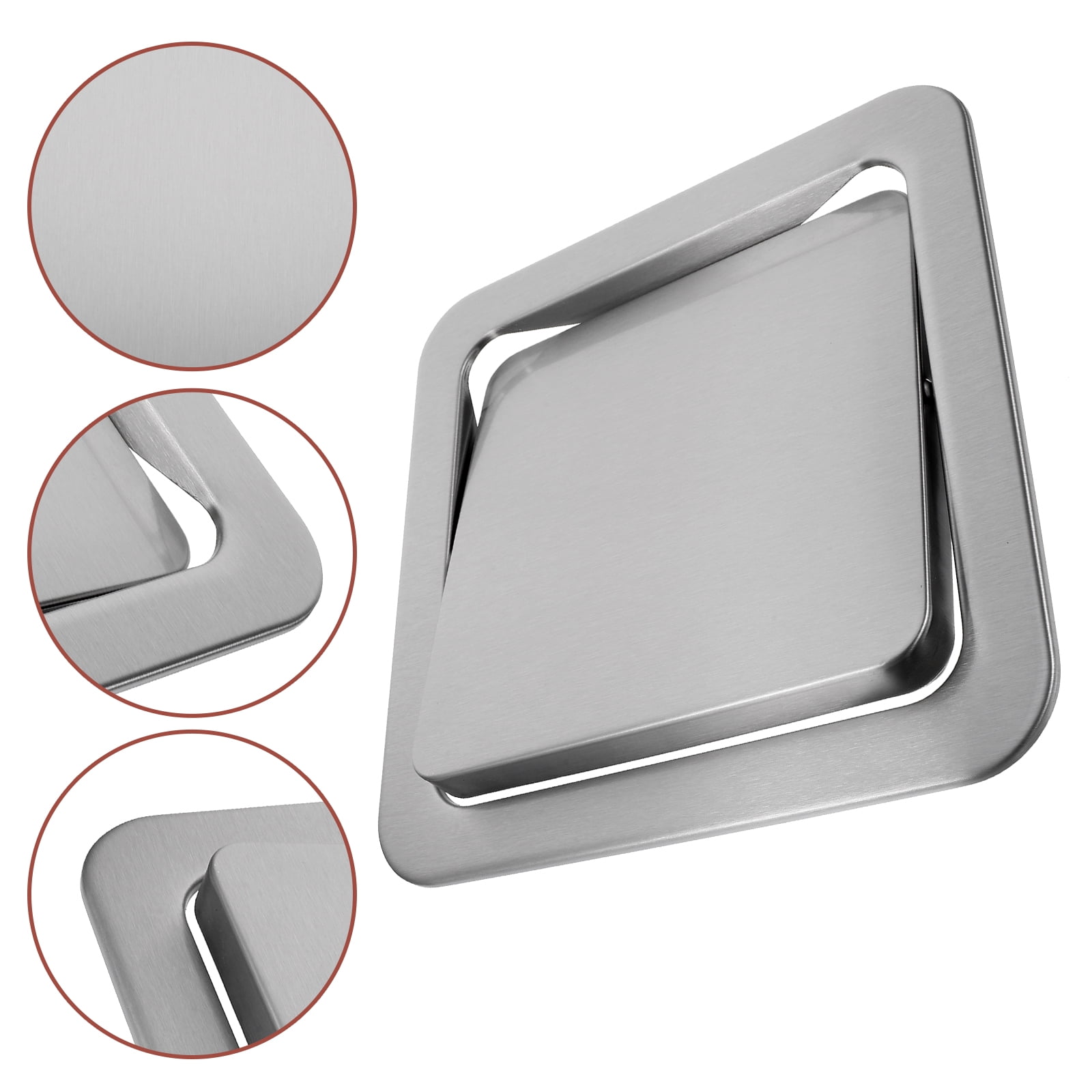 Trash Bin Countertop Flap Lid Waste Bin Lid Stainless Steel Flap ...