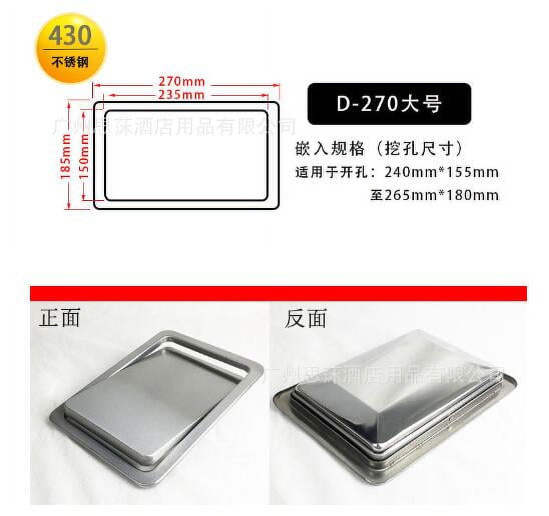 Trash Bin Swing Flap Lid Embedded Type Trash Bin Flap Cover Stainless Steel Trash Bin Lid