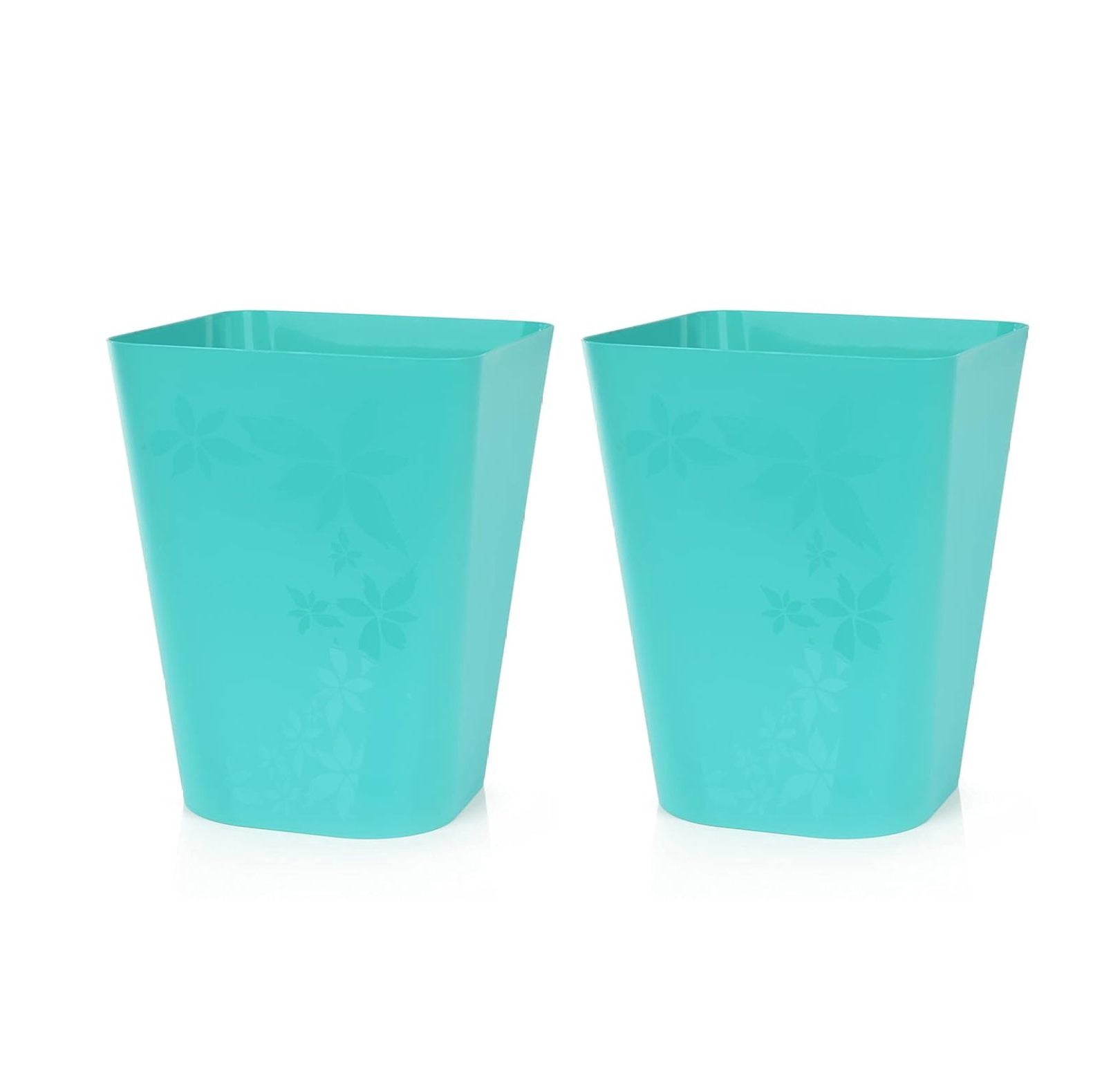 Trash Bins (Teal, 12 Liter (3 Gallon) - 2 Pack) - Walmart.com