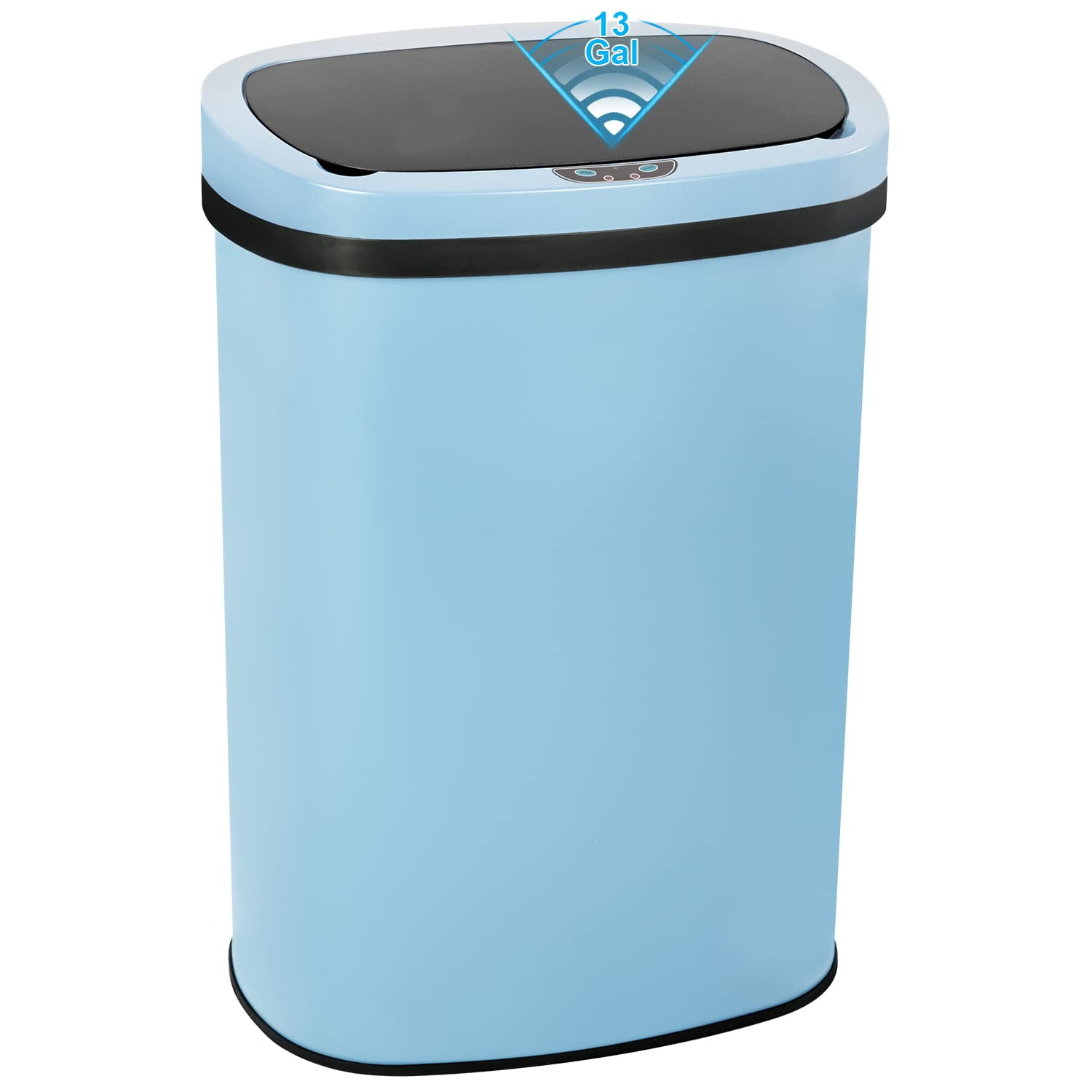 Trash Can 13 Gallon Automatic Kitchen Trash Can with Lid, 50L High ...