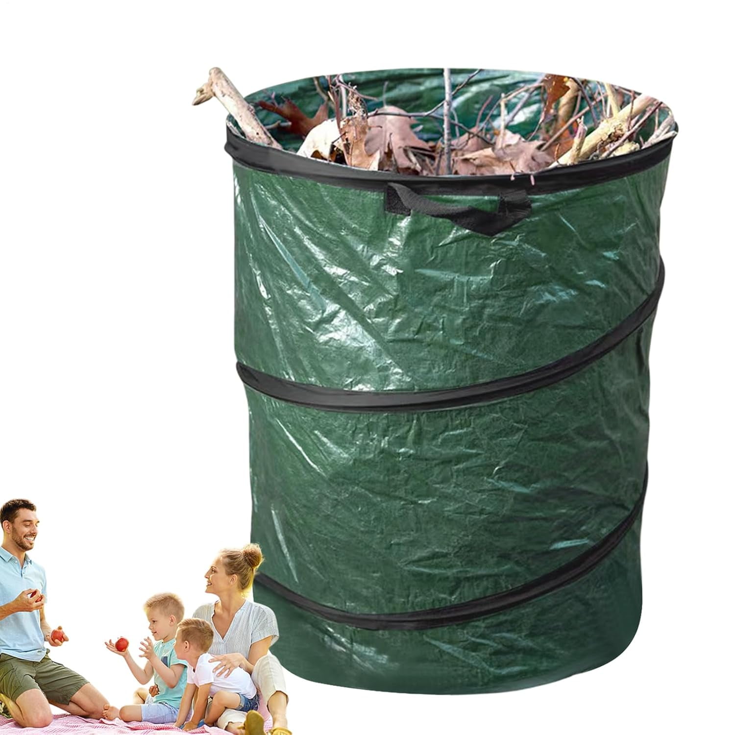 Trash Can Camping Essentials , 26.4-Gal Collapsible Outdoor Portable ...