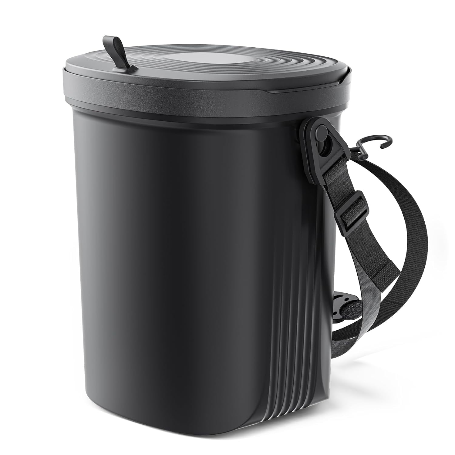 Trash Can for Car Garbage: Leakproof Silicone Car Waste Bin w/Lid for ...