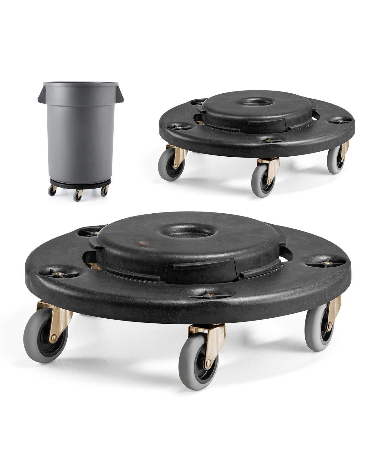 Trash Can Dolly 2 Pack - Fits 20-55 Gallon Cans - Heavy Duty 500lbs ...