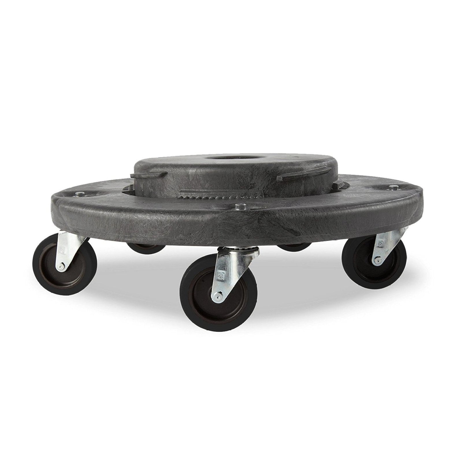 Trash Can Dolly Heavy-Duty | 5 Casters | 460 Lb Capacity | 18" Gray ...