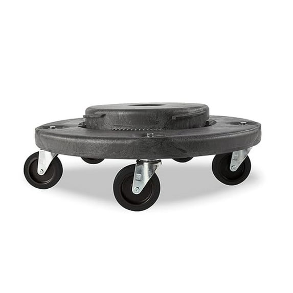 Trash Can Dolly Heavy-Duty | 5 Casters | 460 Lb Capacity | 18" Gray ...
