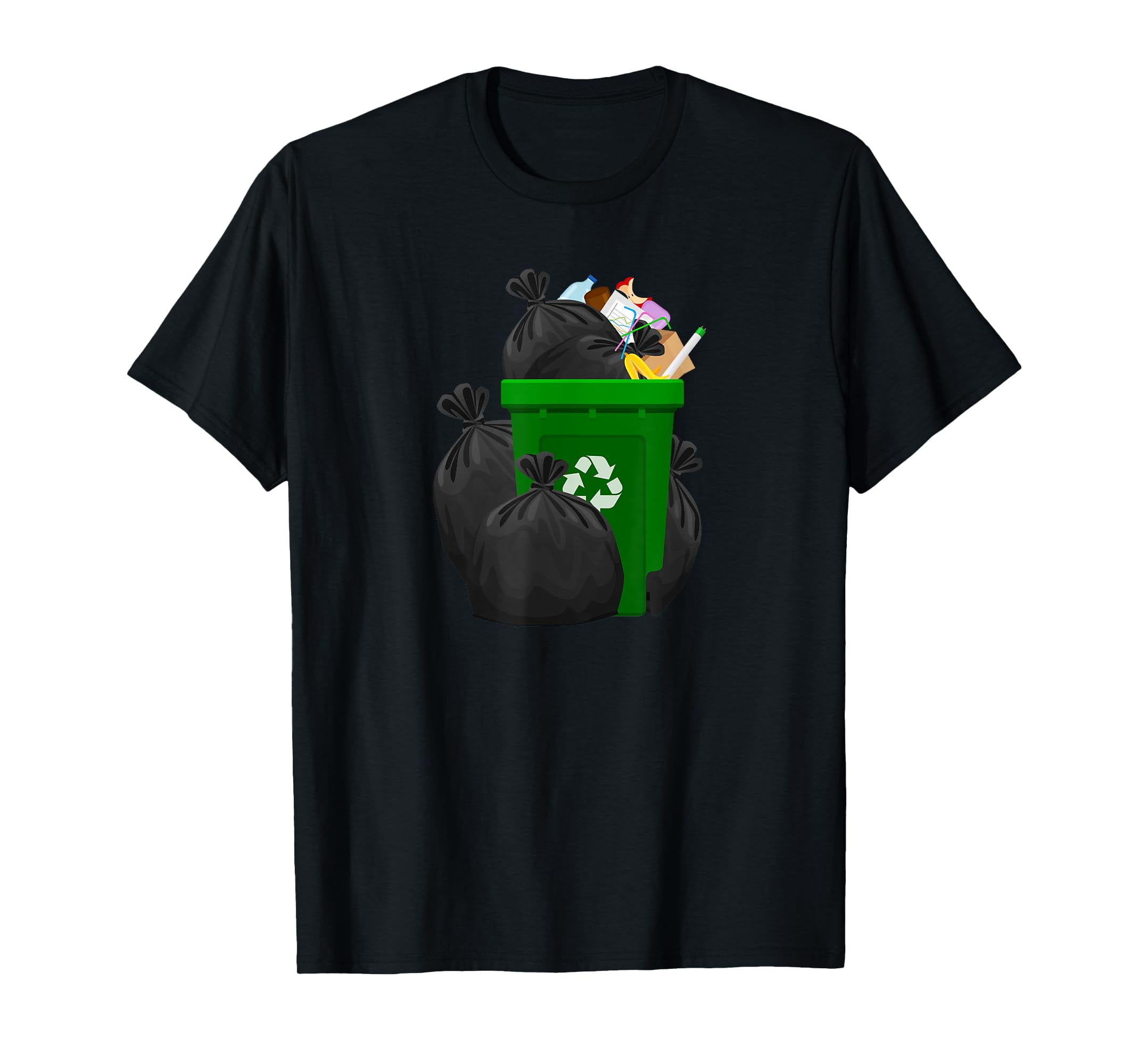 Trash Can Garbage Day Trash Recycling Lover Waste Management T-Shirt ...