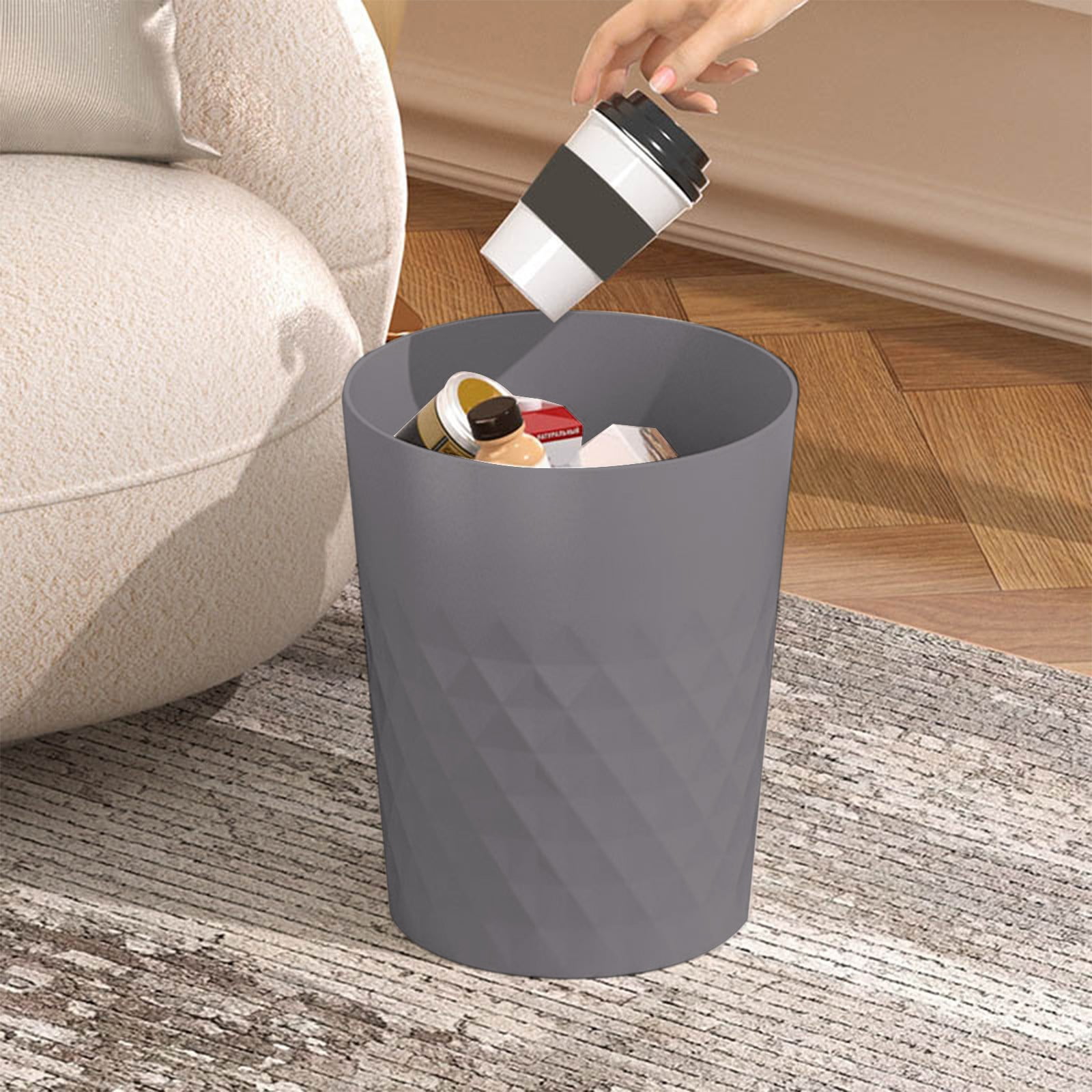 Trash Can, Home Office Kitchen Living Room Bathroom Garbage Bin ...