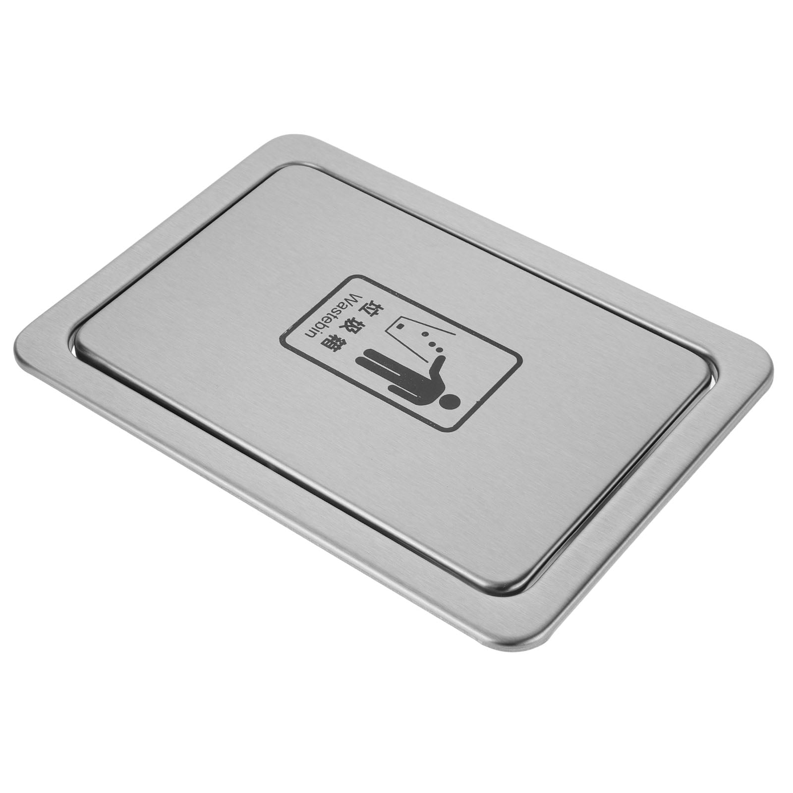 Trash Can Lid Bin Cover Recessed Counter Top Kitchen Accessory Garbage ...