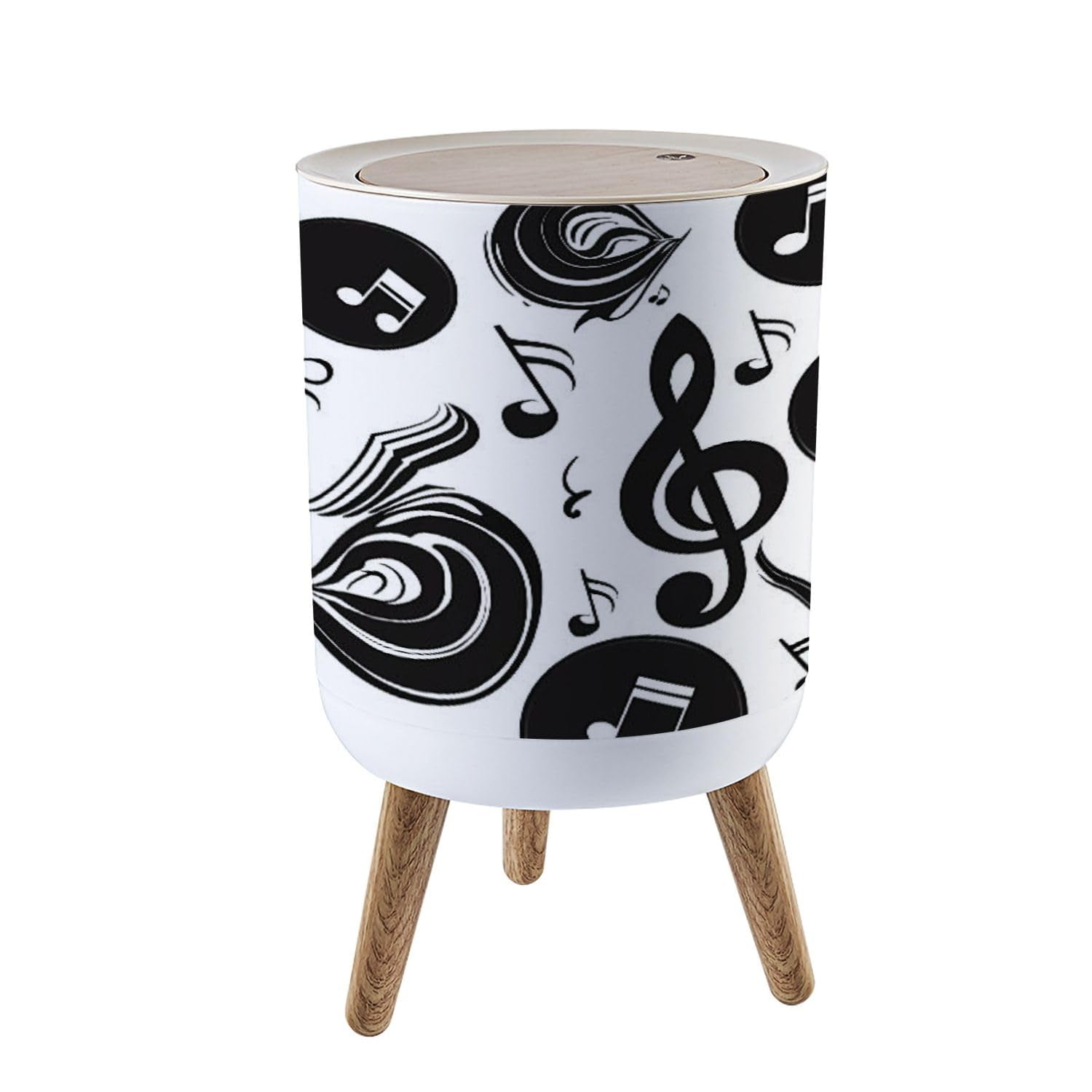 Trash Can with Lid Music Notes for Print Music Notes Music Notes ...