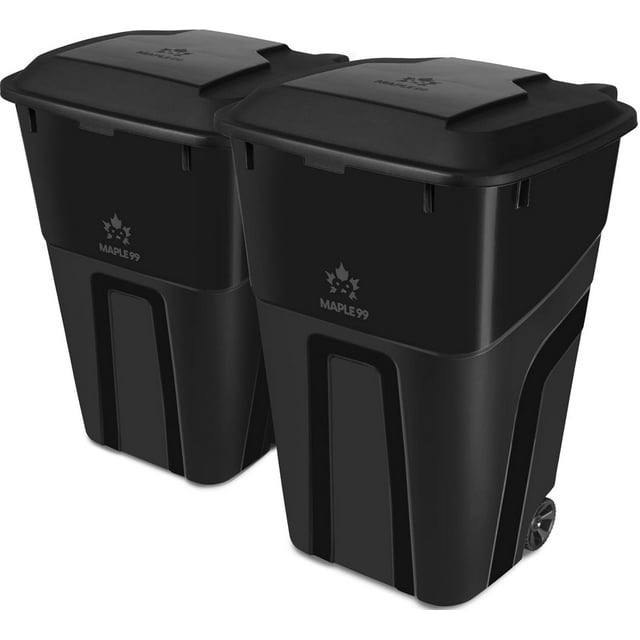 Trash Can With Lid - Ultimate Strength 32 Gallon Wheeled Garbage Can ...