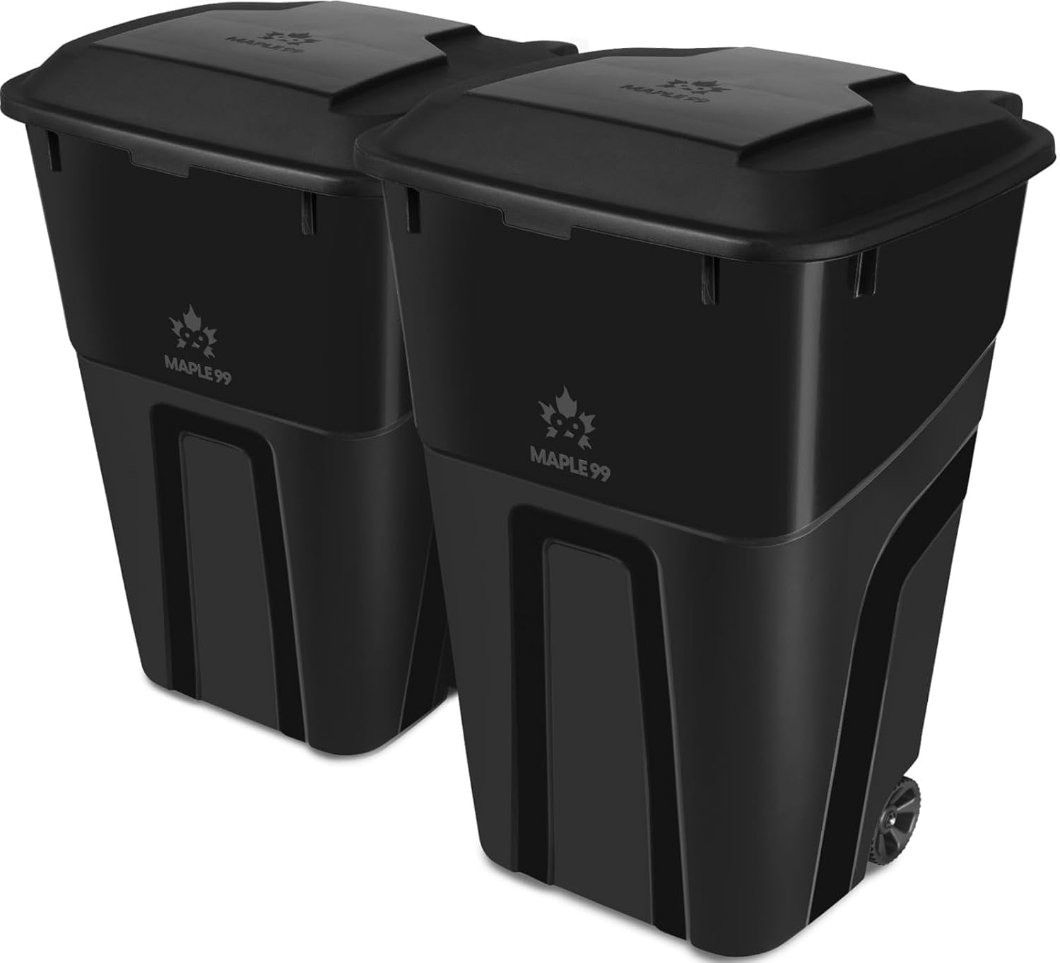 Medical King 32 Gallon Outdoor Plastic Garbage Cans, 2 Pack - Walmart.com