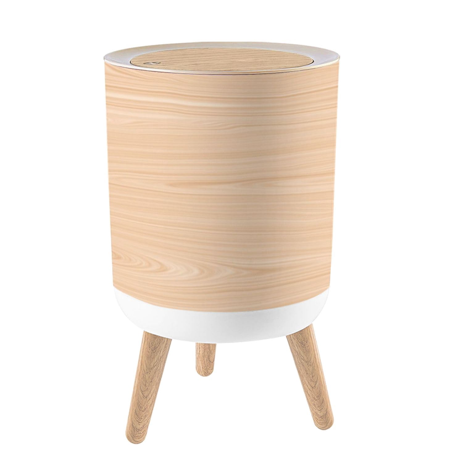 Trash Can with Lid Wooden Wood Texture Background Brown wood texture ...