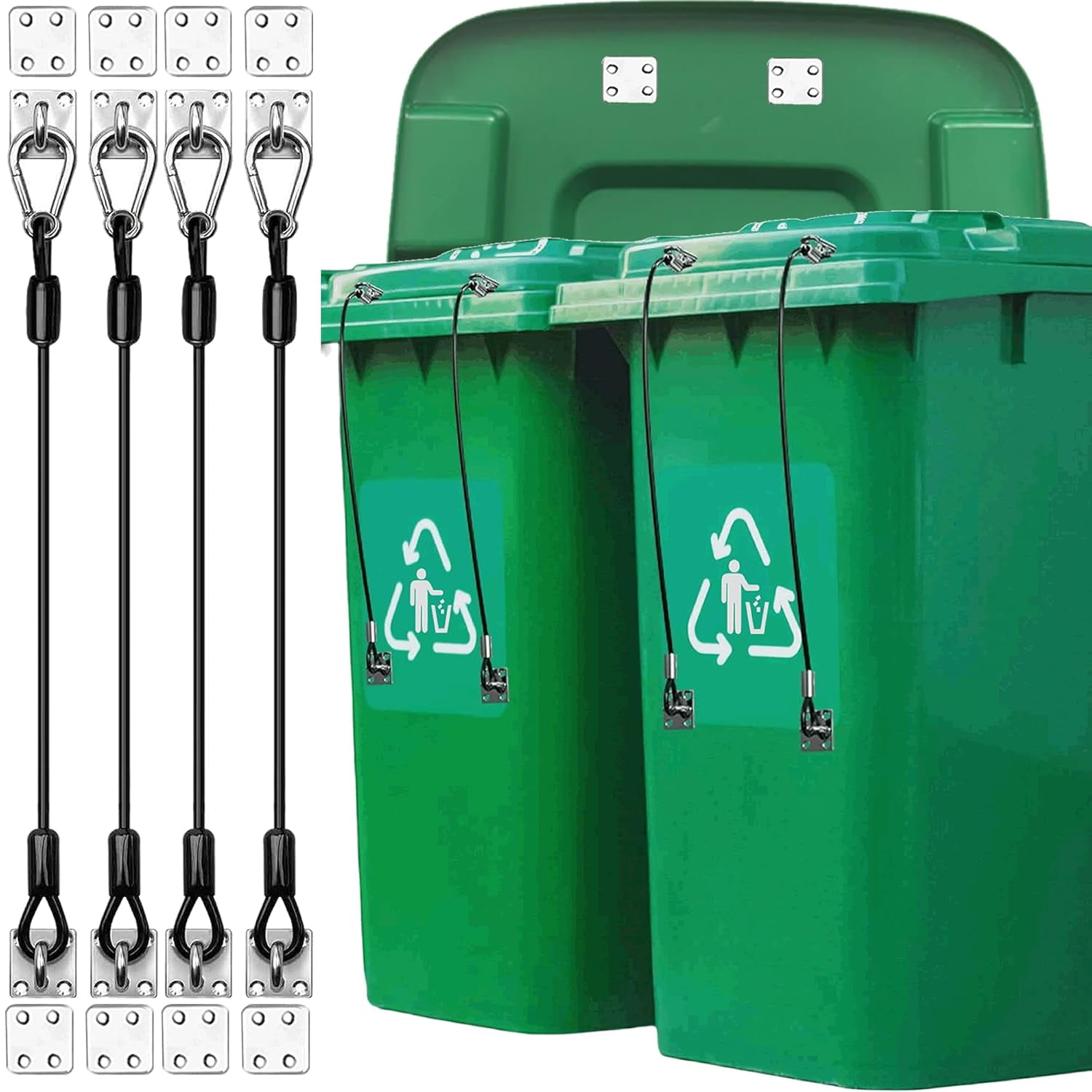 Trash Can Locks Garbage Can Lid Locks for Animals, Bear Raccoon ...