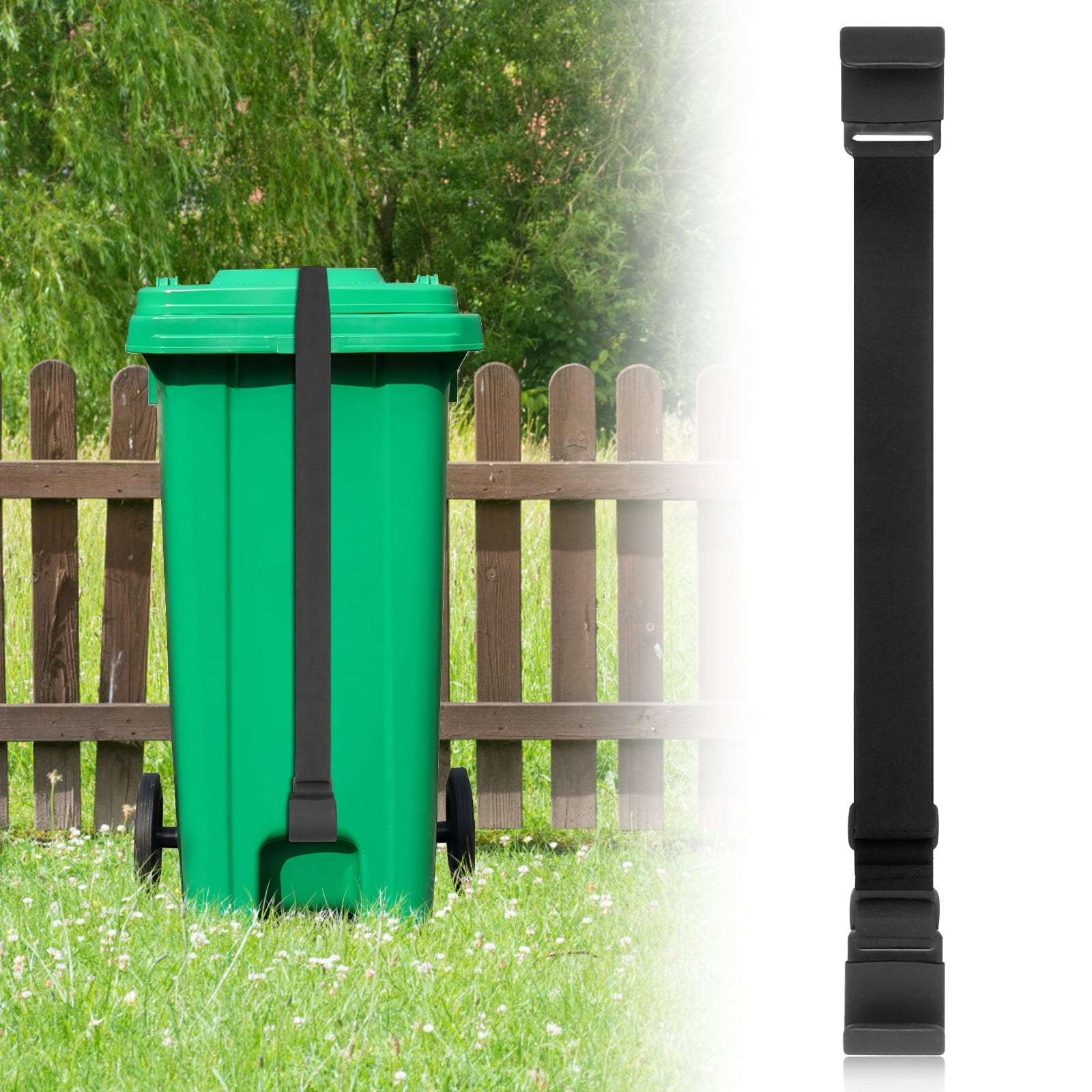 Trash Can Locks Strap Easy to Install Garbage Can Lock Dust Proof ...