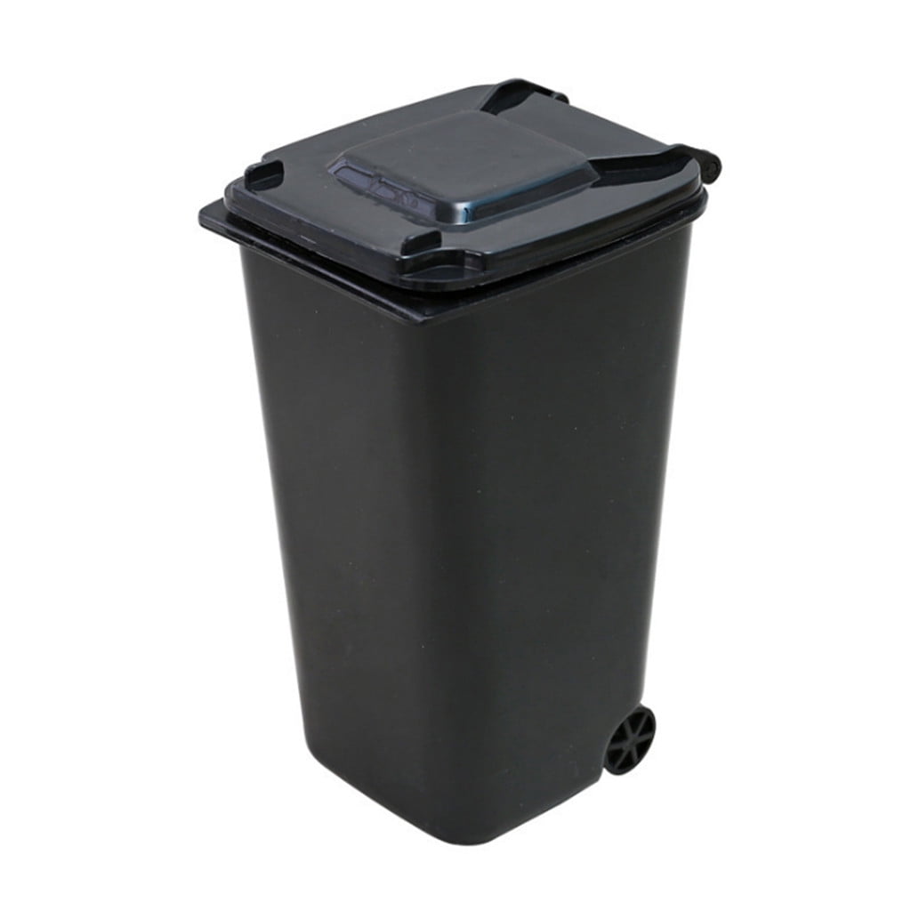 Trash Can Mini Plastic Trash Can Storage Bin Desktop Organizer Pen ...