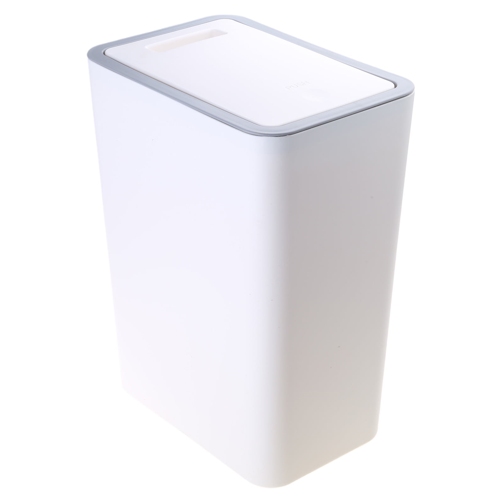 Trash Can Modern Push Top Trash Bin Trash Can Waste Can With Top Lid ...
