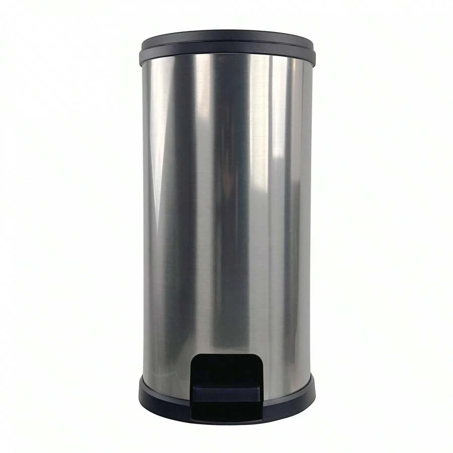 Trash Can, Plastic Rectangular Step Kitchen Trash Can, Silver - Walmart.com