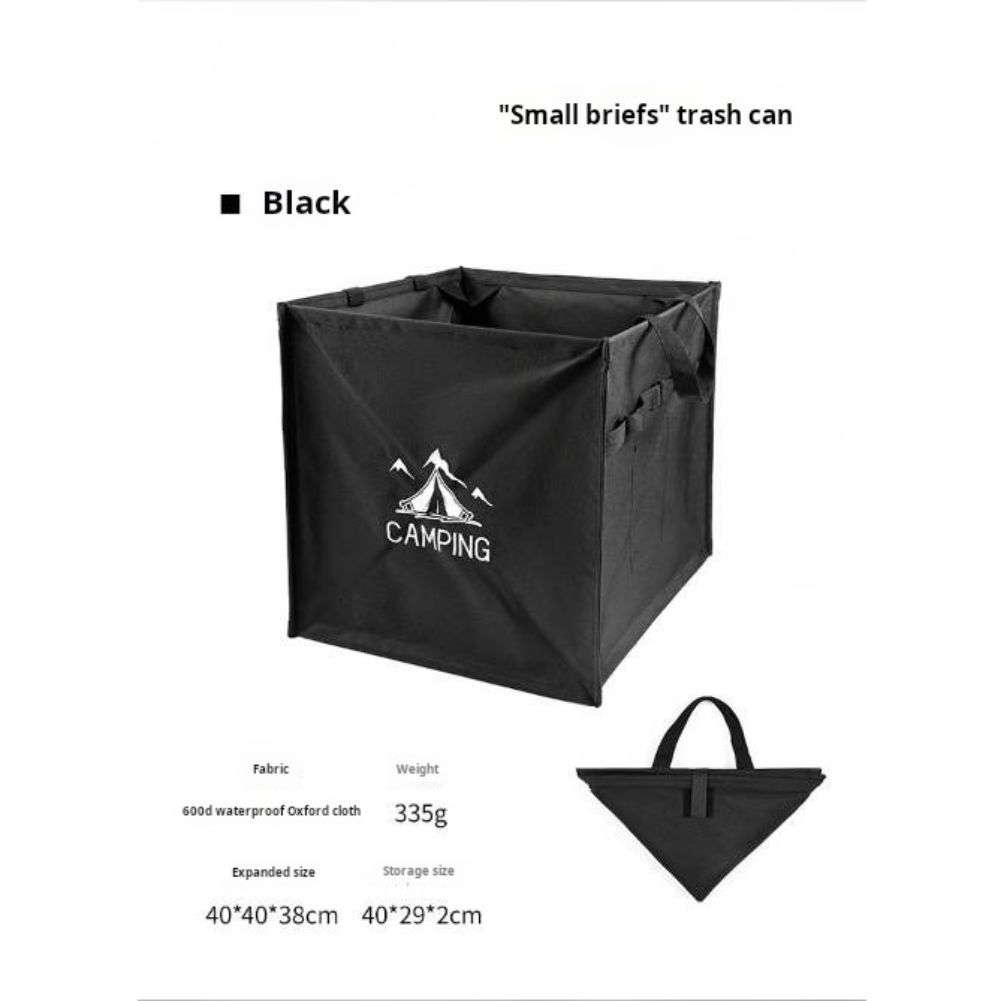 Trash Can Portable Waste Container Outdoor Garbage Garden Yard Leaf Bin ...