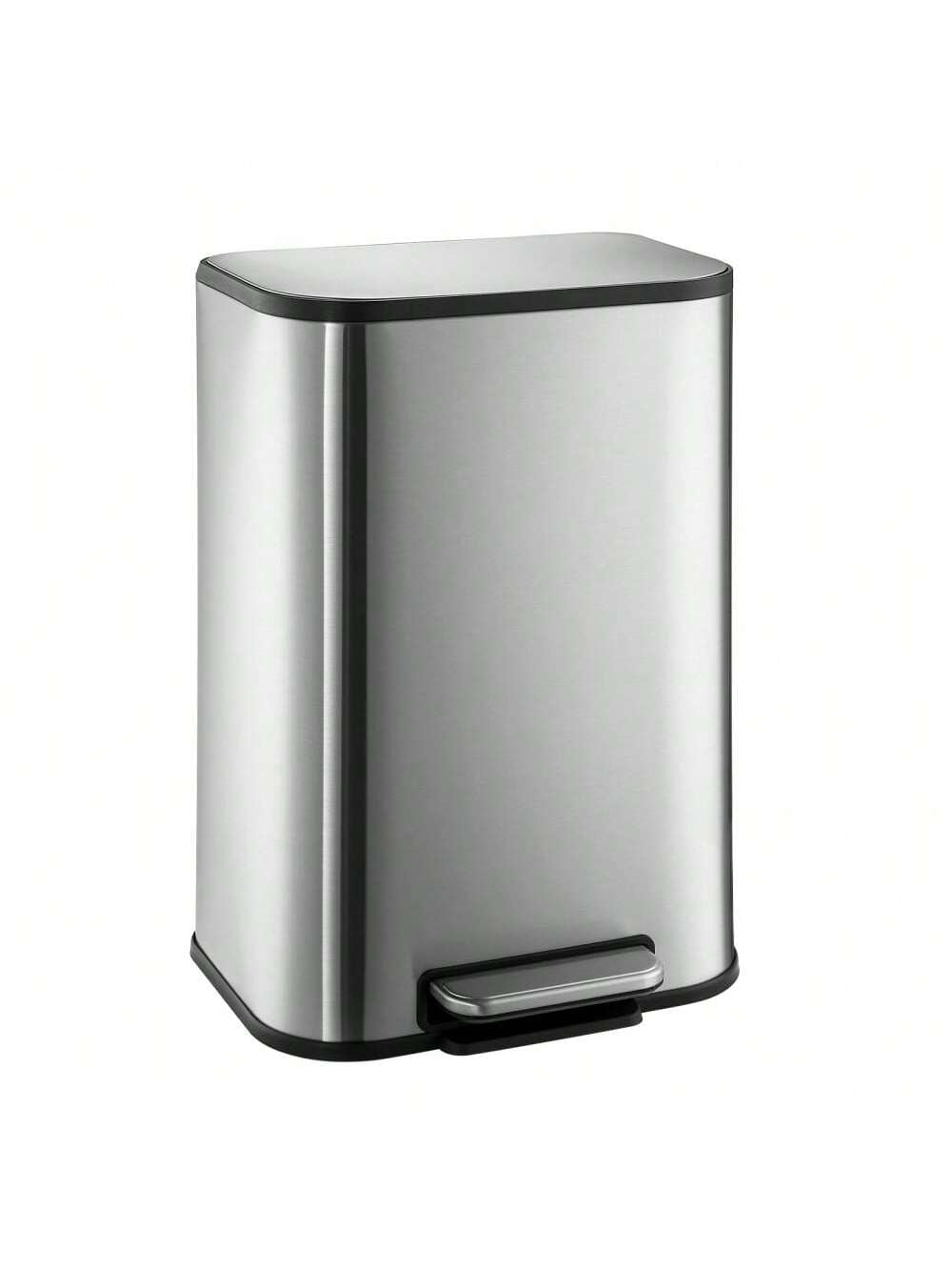 Trash Can With Soft-Close Foot Pedal,Kitchen Trash Can With Lid ...