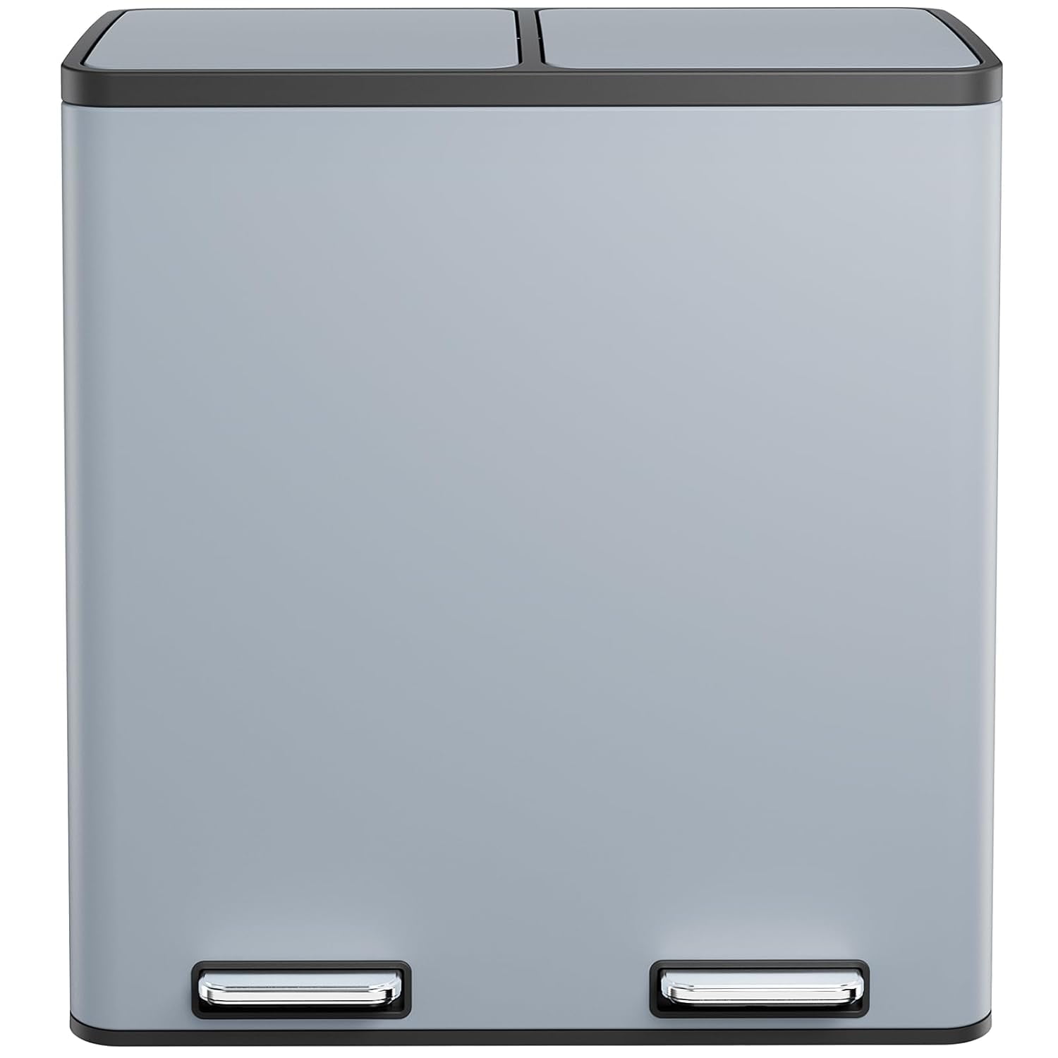 Trash Can, Stainless Steel Kitchen Garbage Can, Compartment Classified ...