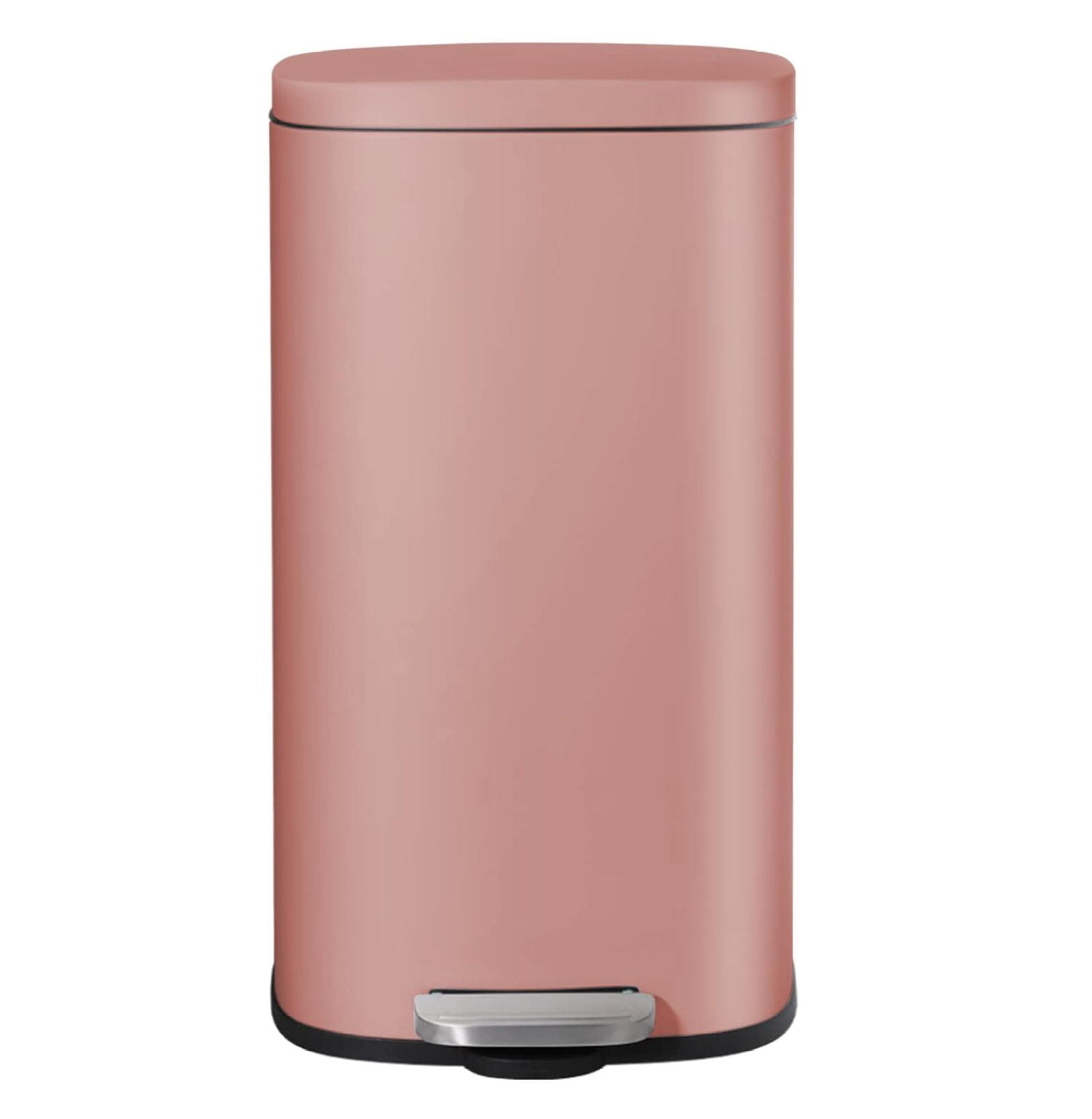 Trash Can, Stainless Steel Kitchen Garbage Can, Step Waste Bin with ...