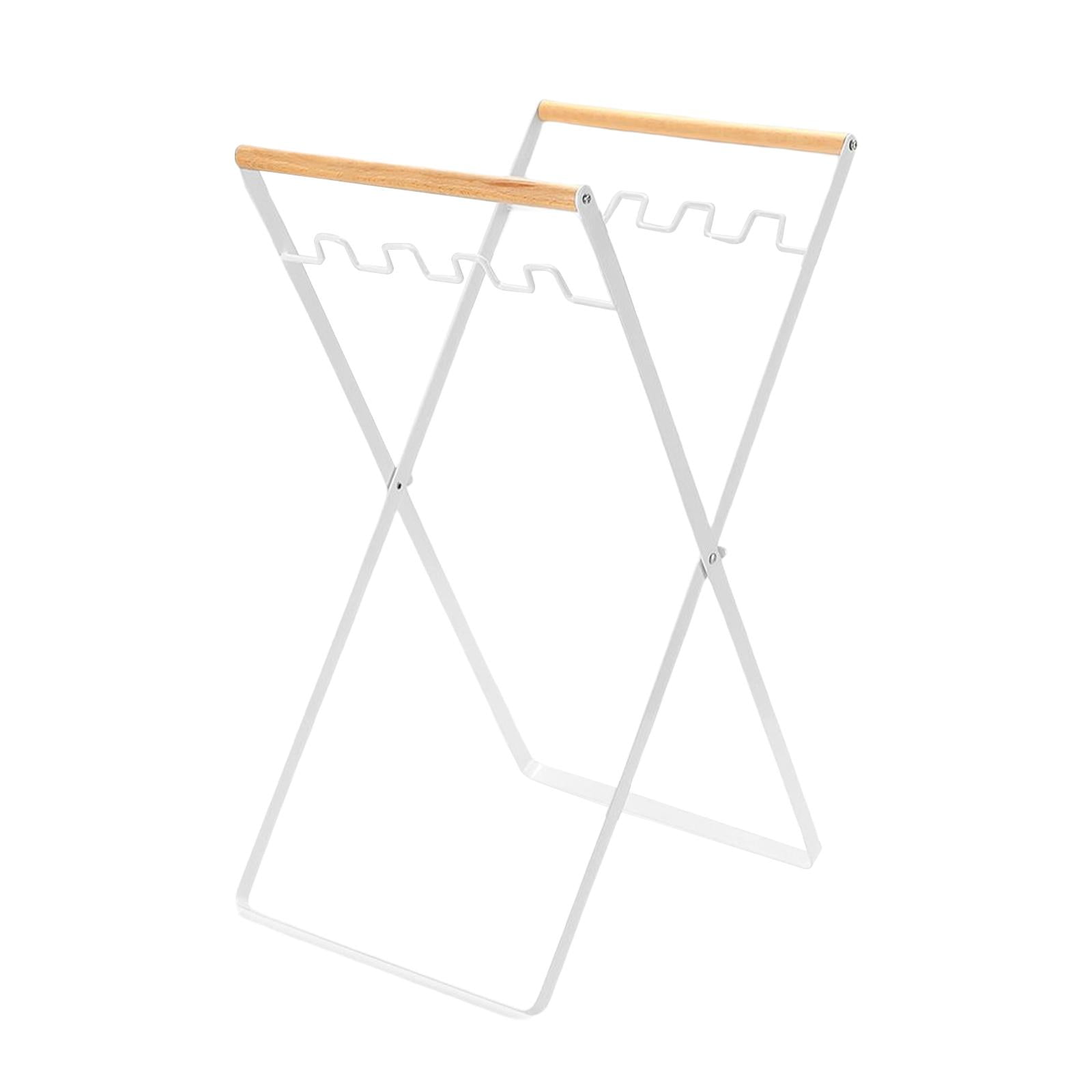 Trash Can Stand Organizer Metal Frame Garbage Bag Holder for Outdoor ...