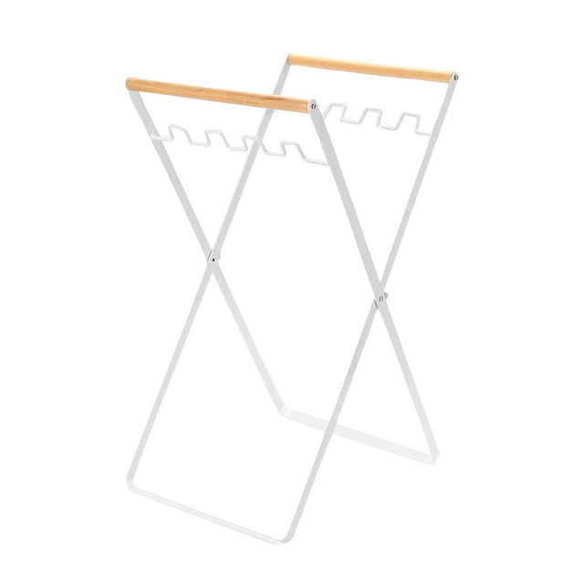 Trash Can Stand Organizer Metal Frame Garbage Bag Holder for Outdoor ...