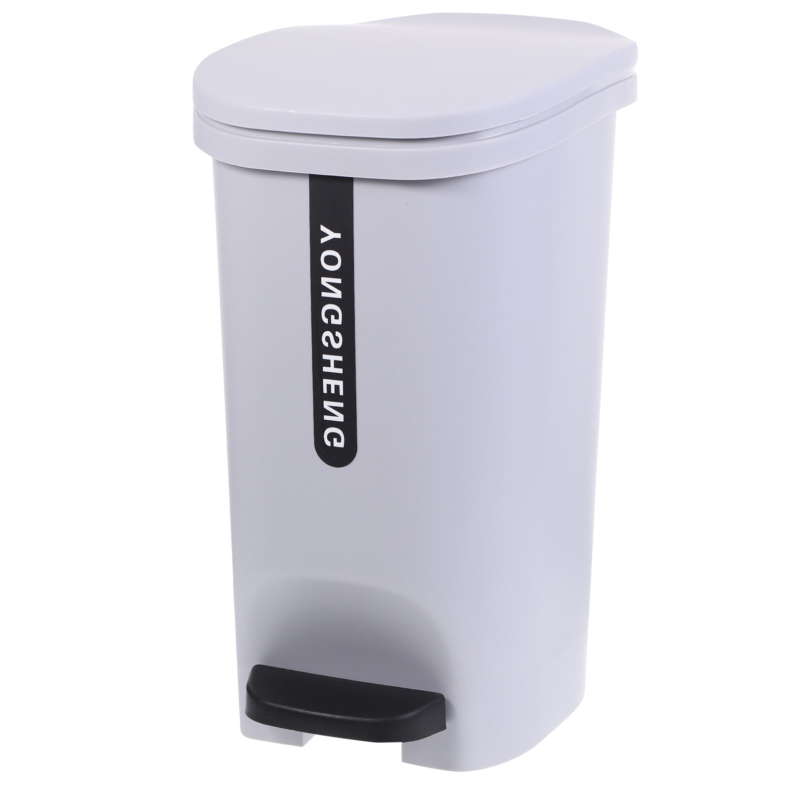Trash Can Step-on Trash Can With Foot Pedal 10L Household Waste Basket ...