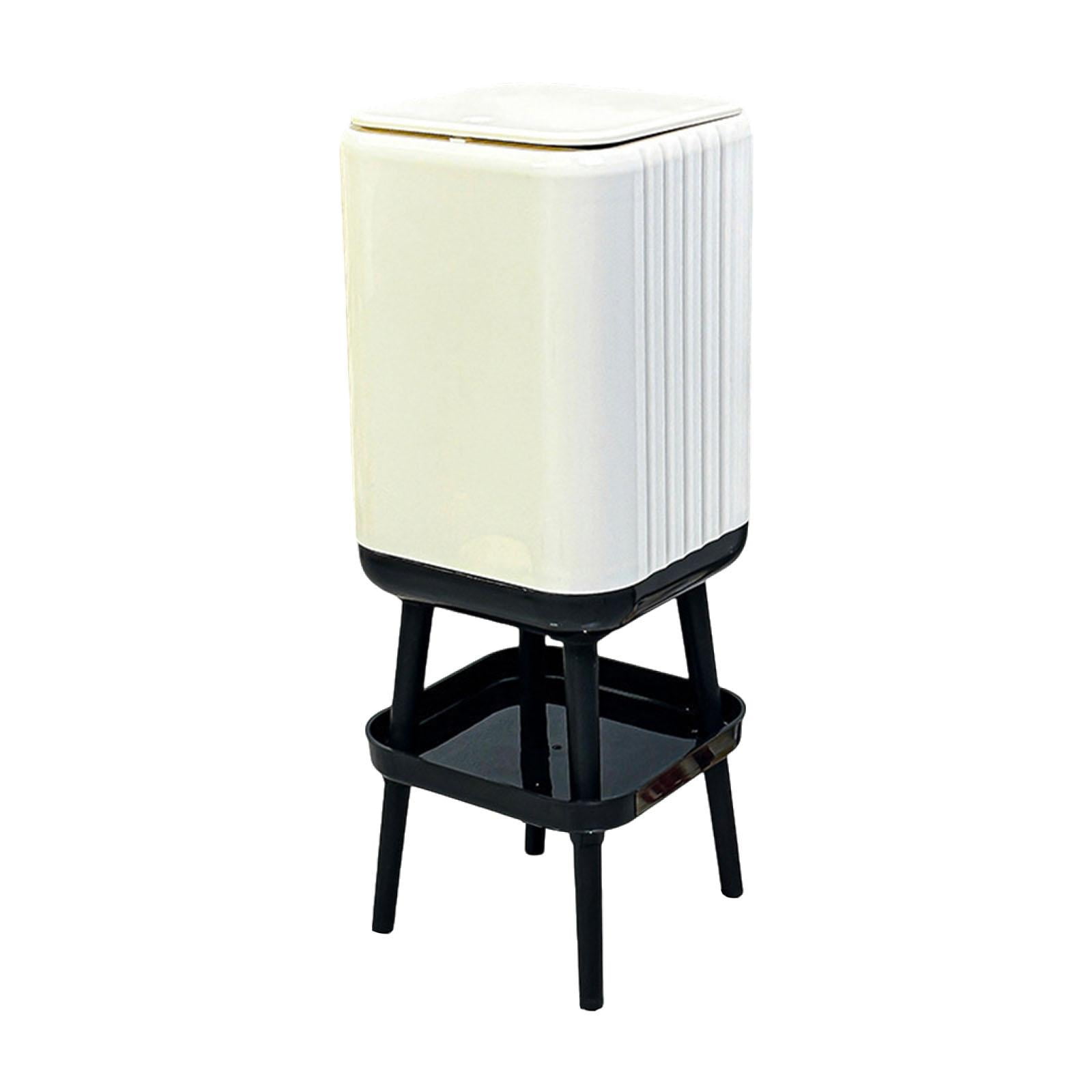 Trash Can Storage Bin Wastebasket Tall ABS Structure for Kitchen ...