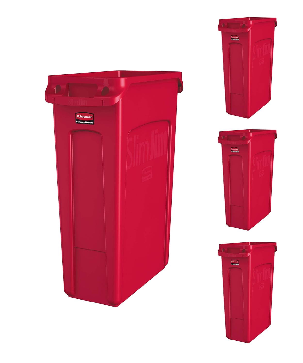 Trash Can Waste Bin with Venting Channels for Kitchen/Office/Workspace ...