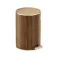Trash Can Wood Look Trash Bin Sealed Trash Can with Lid Large Capacity ...