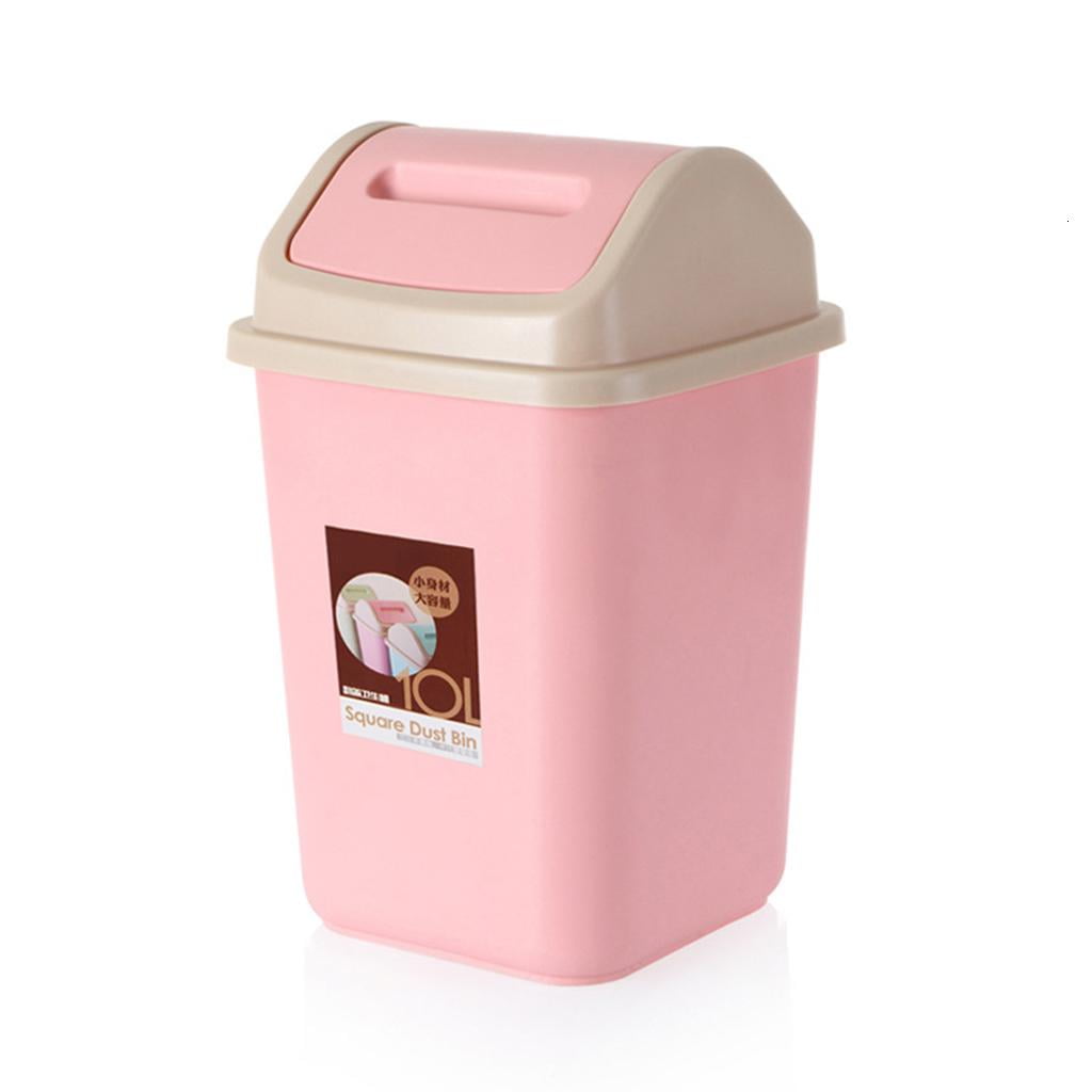 Trash Can with Shake Lid Plastic Waste Bin Garbage Dustbin Trashbox for ...