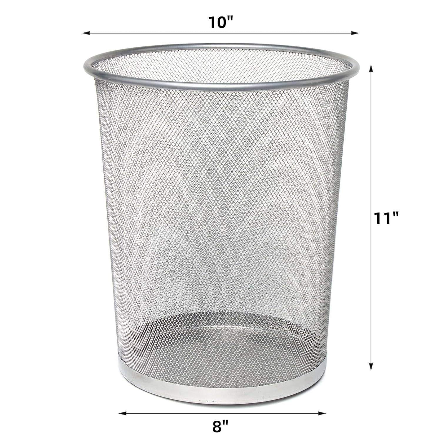 Trash Cans 4 Gallon, Mesh Office Trash Can 10 Pack, Metal Wire ...