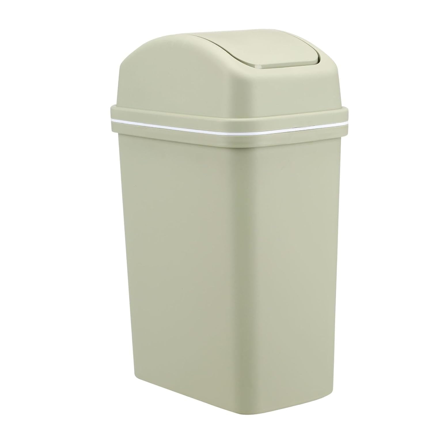 Trash Cans with Lids, 10L Trash Bin, Swing Lid Trash Can, Thickened ...