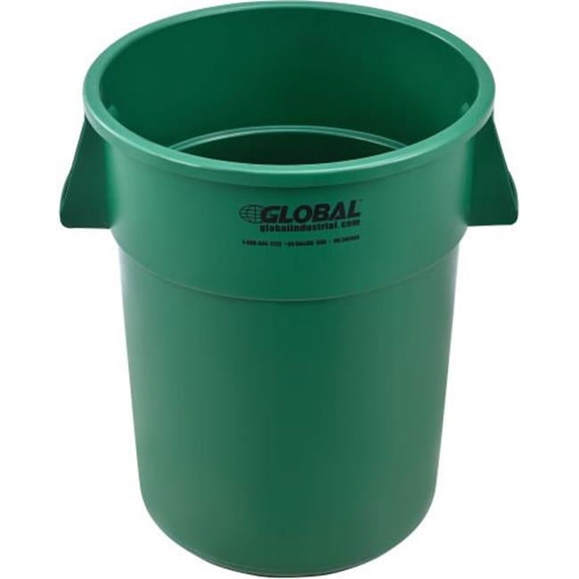 Trash Container Garbage Can 55 Gal Green